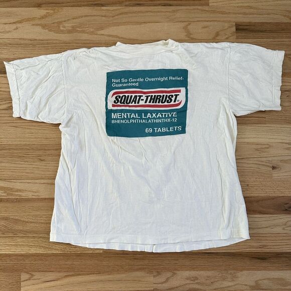 Vintage | Shirts | Mens Vintage 9s Squat Thrust Hardcore Punk Rock Band ...